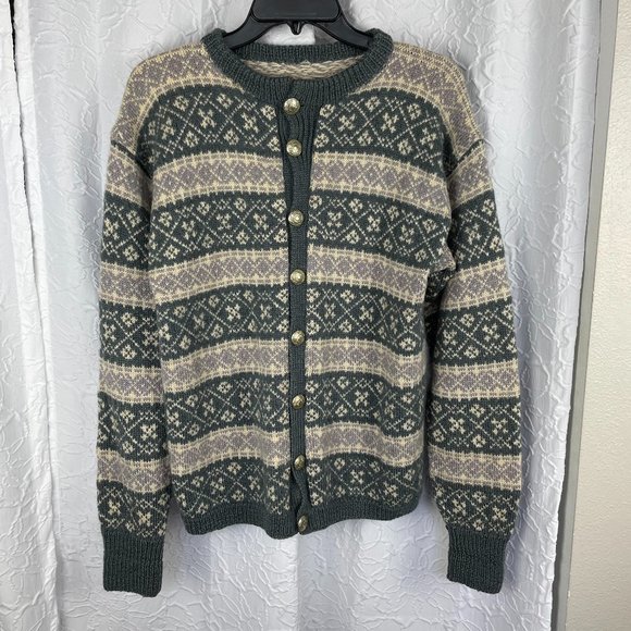 Vintage | Sweaters | Vintage Wool Cardigan Size Ml | Poshmark